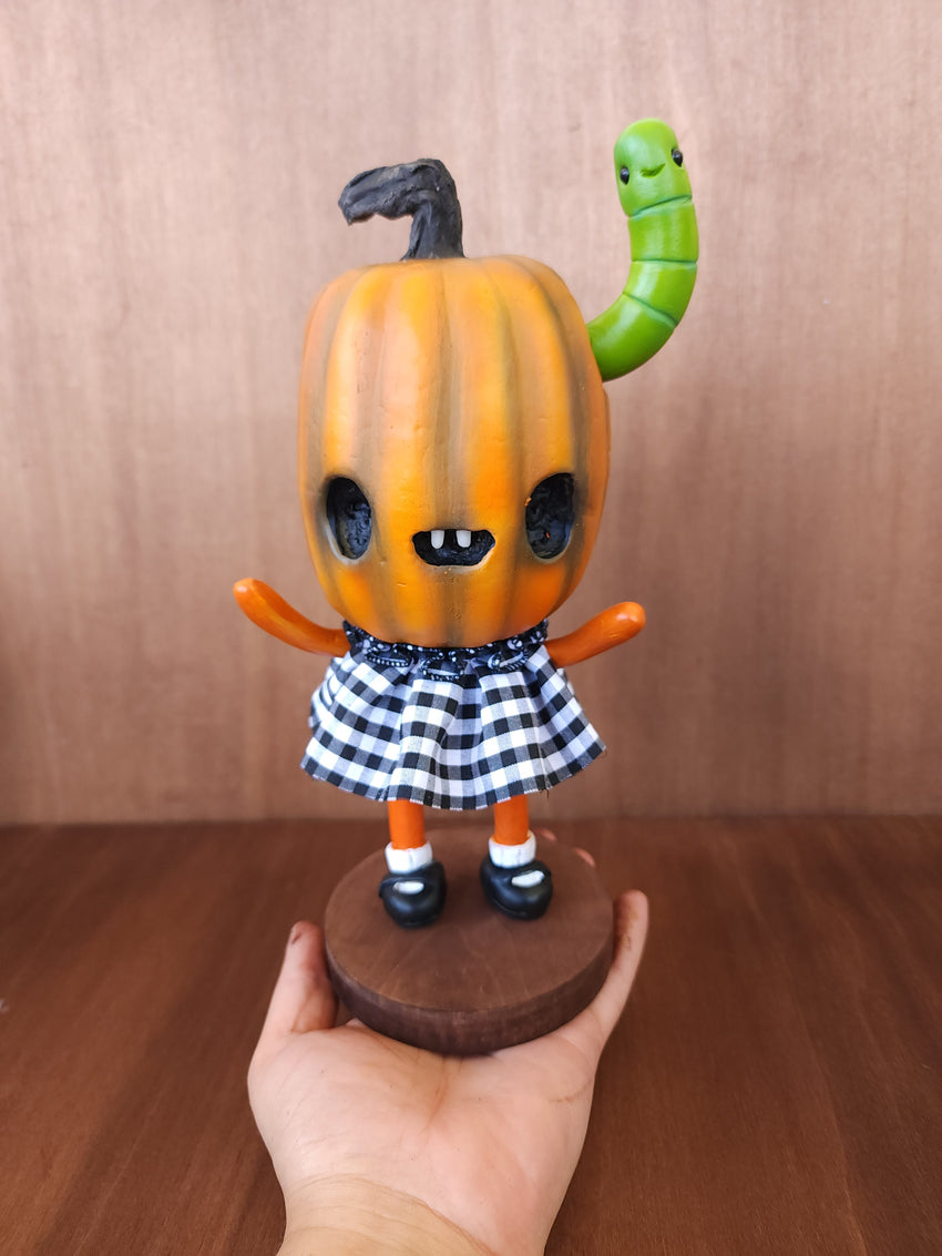 Pumpkin Girl "Penelope" Art Doll – Coven Of Cuteness